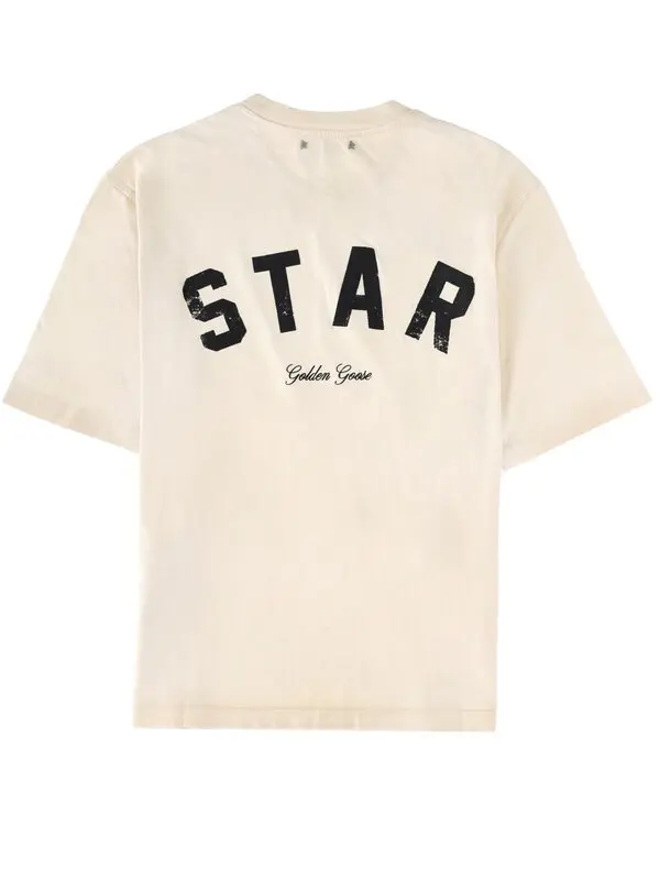 GOLDEN GOOSE Logo T-shirt - Ivory