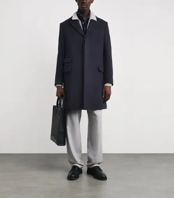 Ralph Lauren Purple Label Wool-blend Kent Overcoat