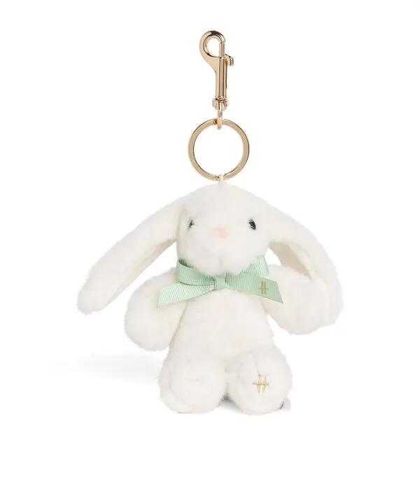 Harrods Plush Bunny Keyring - White