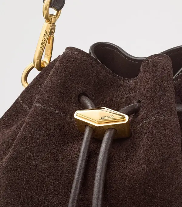 JIMMY CHOO Small Cinch Shoulder Bag - Brown