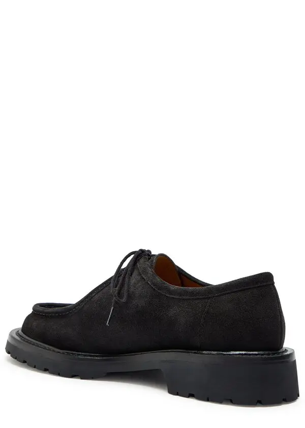 Legres Suede Derby Shoes - Black