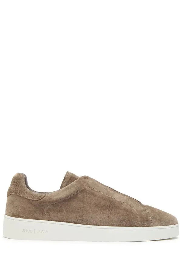 JUDE LLOW Luca Suede Sneakers - Brown