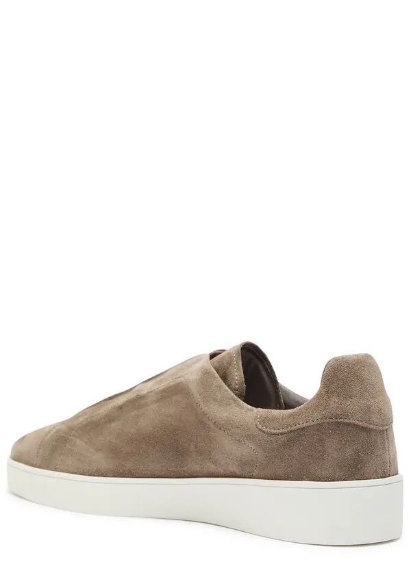 JUDE LLOW Luca Suede Sneakers - Brown