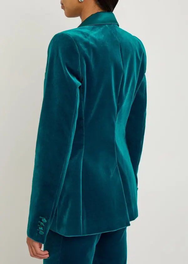 Rabanne Waist Coat-effect Velvet Blazer