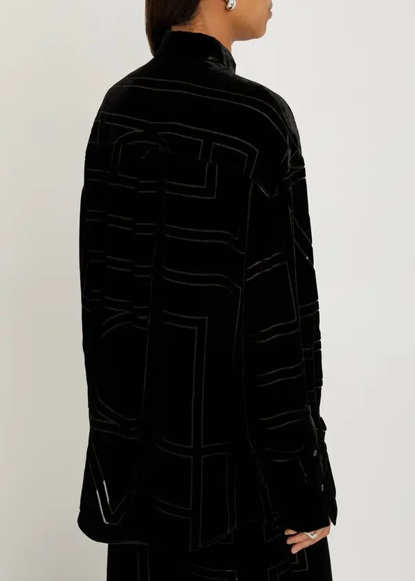 TOTEME Monogram Devore Shirt