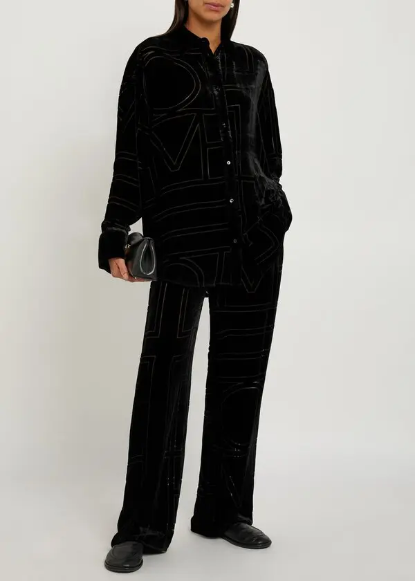 TOTEME Monogram Devore Shirt