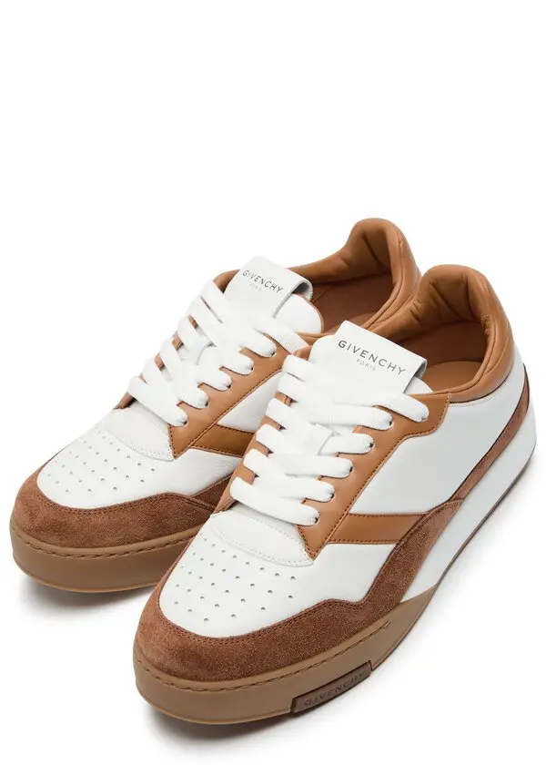Givenchy Yard Court Panelled Leather Sneakers - White