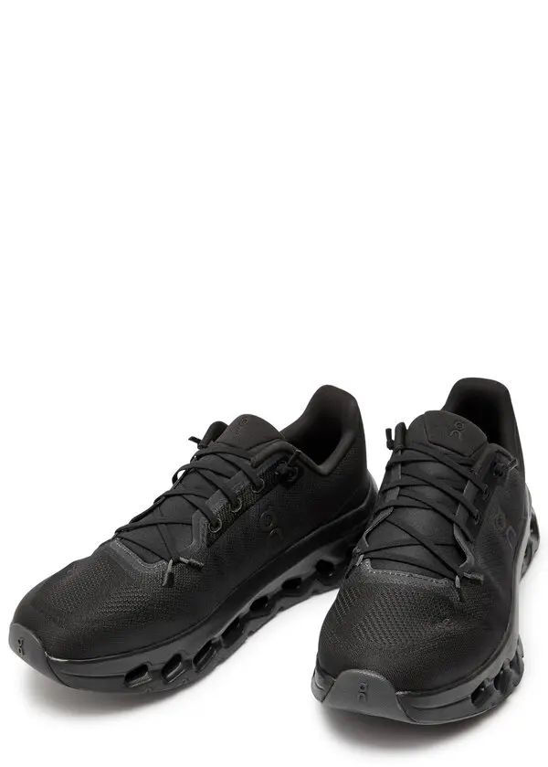 On Cloudtilt Jacquard Mesh-knit Sneakers - Black
