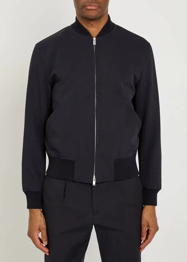 LARDINI Wool Bomber Jacket