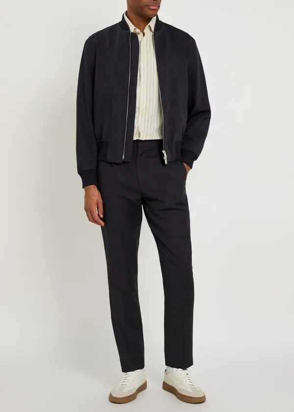 LARDINI Wool Bomber Jacket