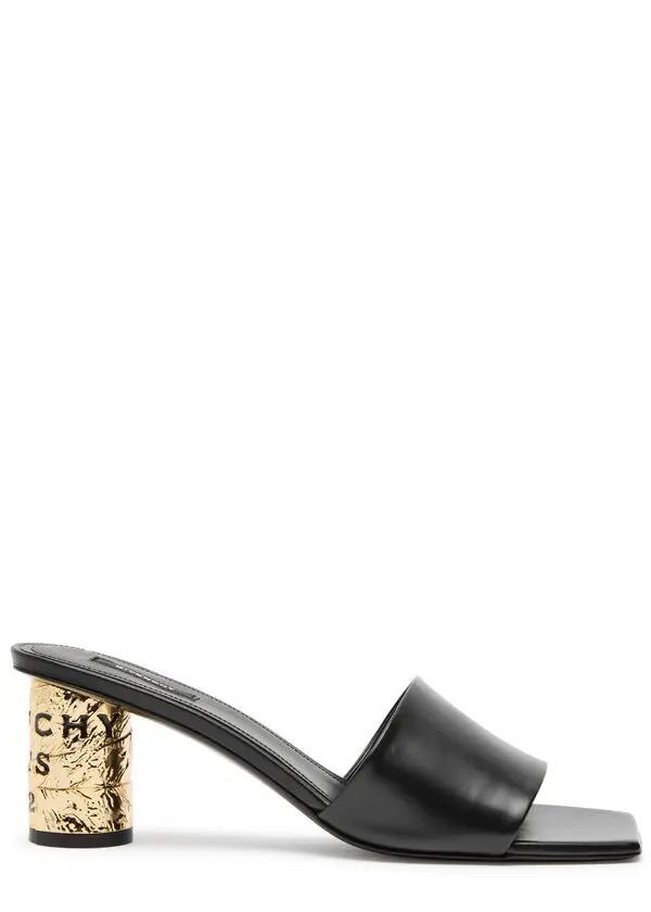 Givenchy Leather Mules - Black