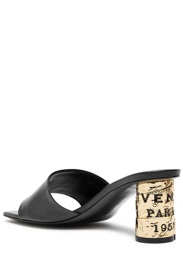 Givenchy Leather Mules - Black