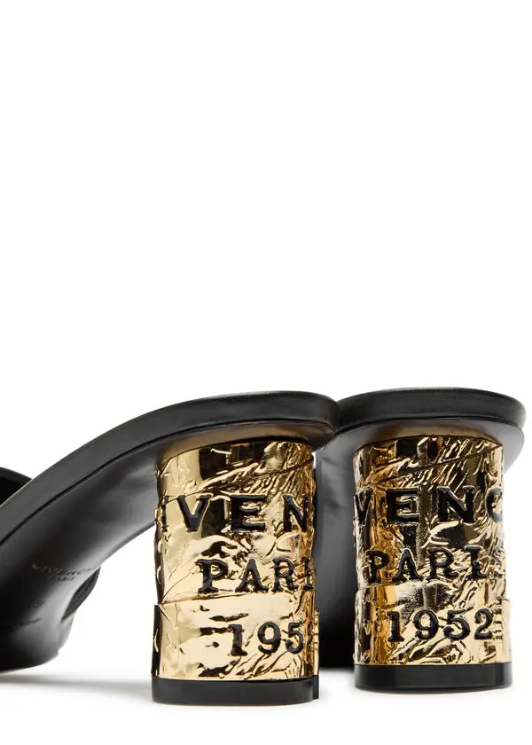 Givenchy Leather Mules - Black