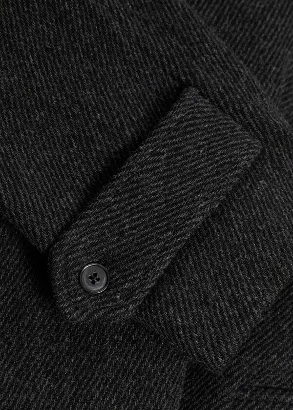 Nn07 Gibson Wool-blend Coat - Charcoal