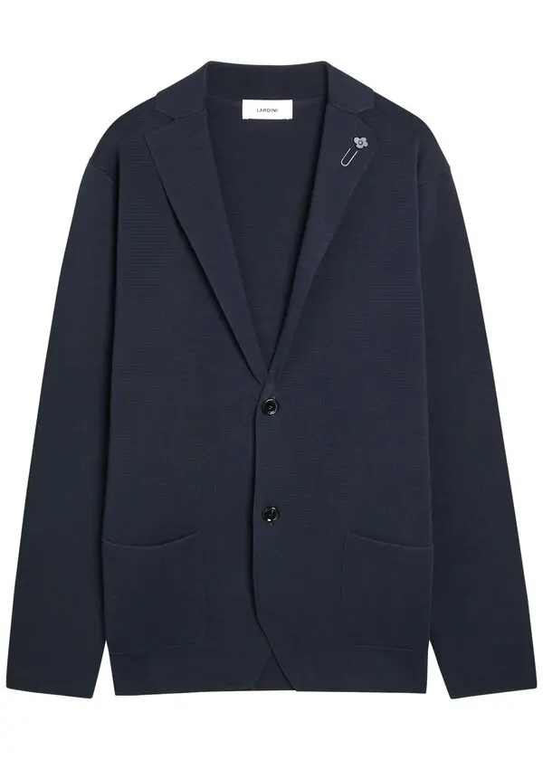 LARDINI Cotton Cardigan - Navy