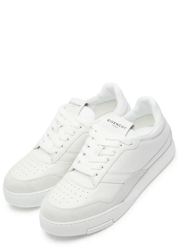 Givenchy Panelled Leather Sneakers - White