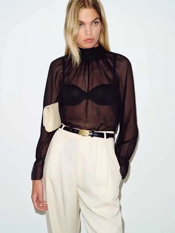 REFORMATION Izabel Top - Black