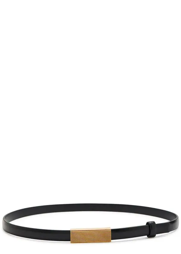 Khaite Empire Leather Belt - Black