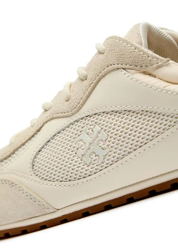 Tory Burch Panelled Suede Sneakers - Cream