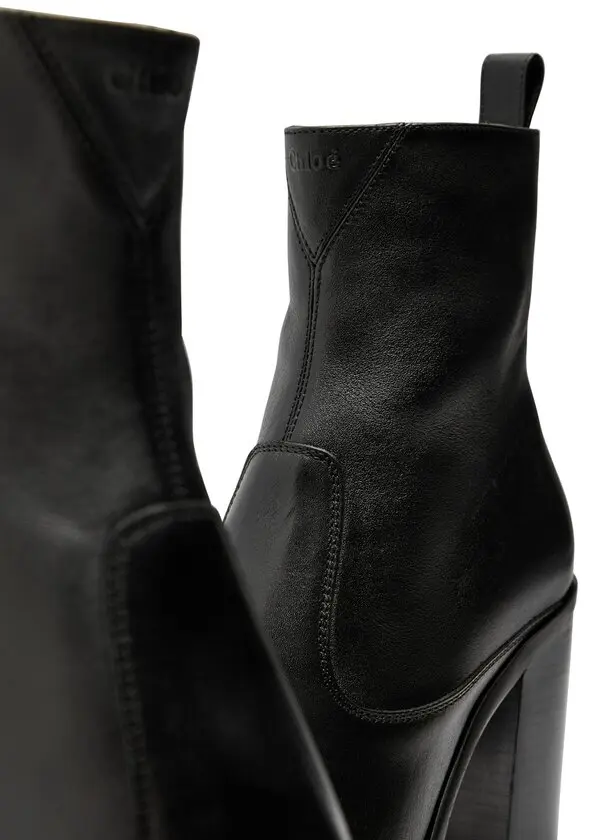 Chloé Phoenix 90 Leather Ankle Boots