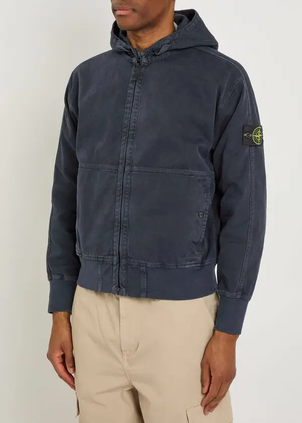 Stone Island Hooded Canvas Jacket