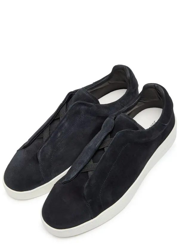 JUDE LLOW Luca Suede Sneakers - Navy