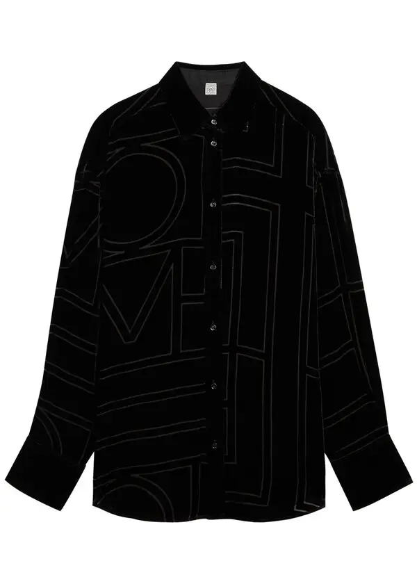 TOTEME Monogram Devore Shirt