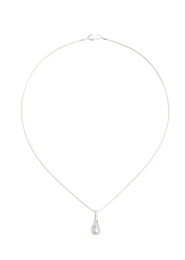 RAGBAG Lumora Pearl Pendant Necklace - Silver