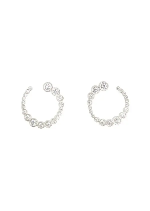 RAGBAG Odette 925 Sterling Spiral Earrings - Silver