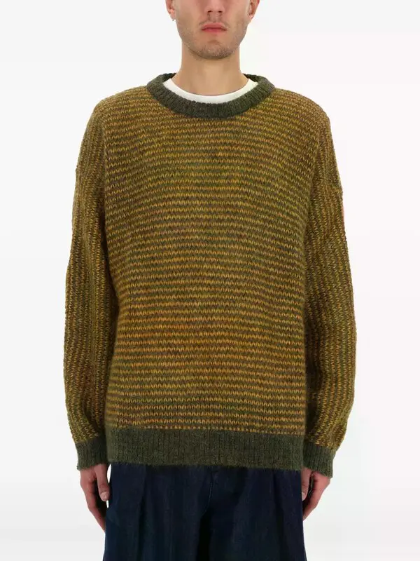 You Must Create Striped Crew Neck Sweater