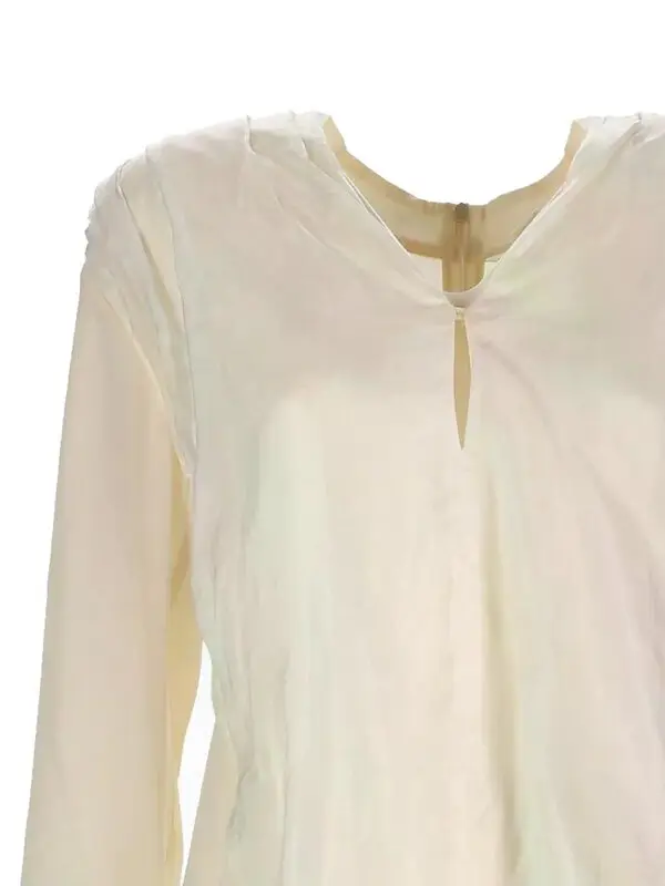 Victoria Beckham Silk Long-sleeve Top