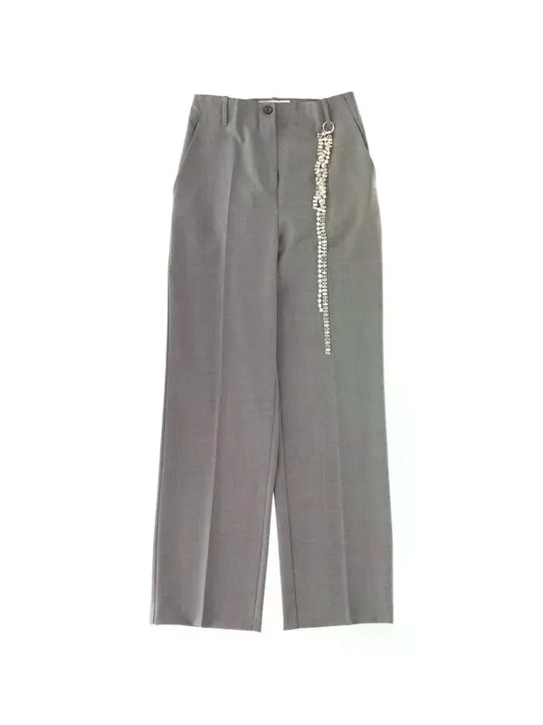 CIRCUS HOTEL Embellished Detail Trousers - Grey