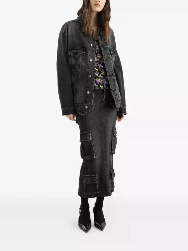 Dolce & Gabbana Buttoned Denim Jacket - Black