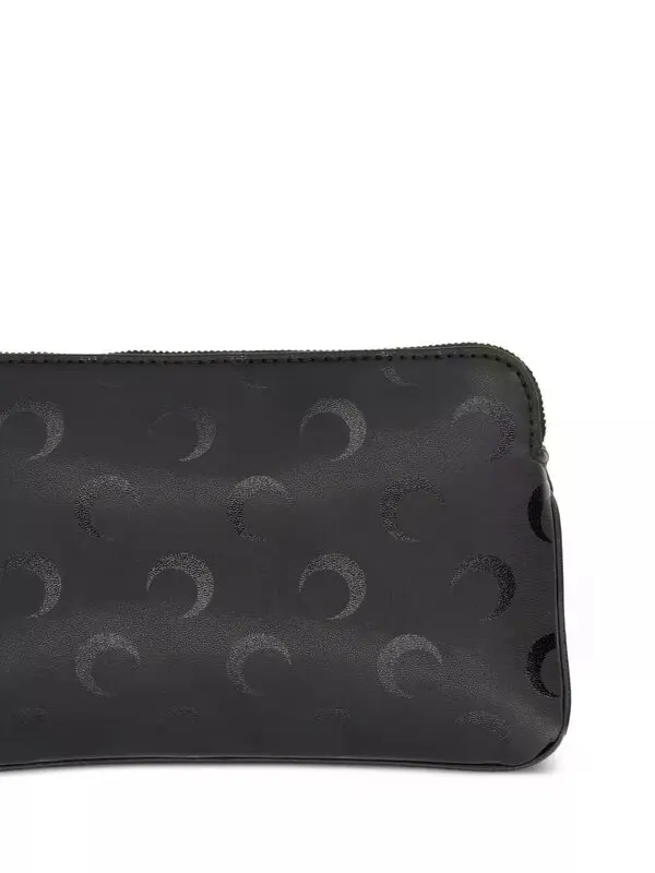 MARINE SERRE Crescent Moon Print Zip Pouch