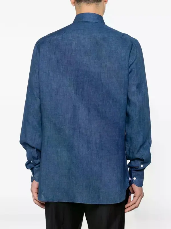 Isaia Buttoned Long-sleeve Shirt
