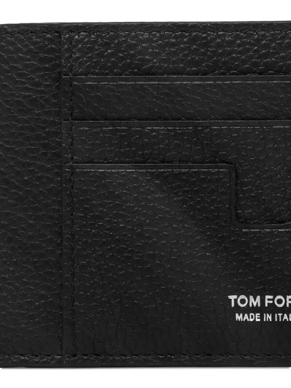 TOM FORD Logo-print Leather Cardholder - Black