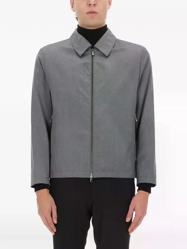 BOSS Zip-up Virgin-wool Jacket