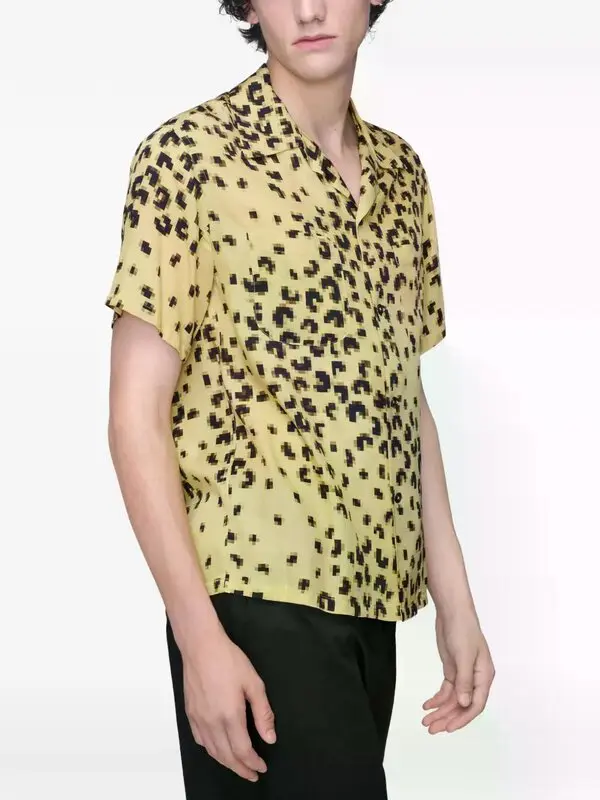 MAISON MARGIELA Pixel Short-sleeve Shirt - Yellow