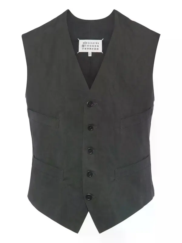MAISON MARGIELA Button Pocket Vest - Grey