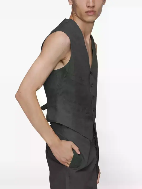 MAISON MARGIELA Button Pocket Vest - Grey