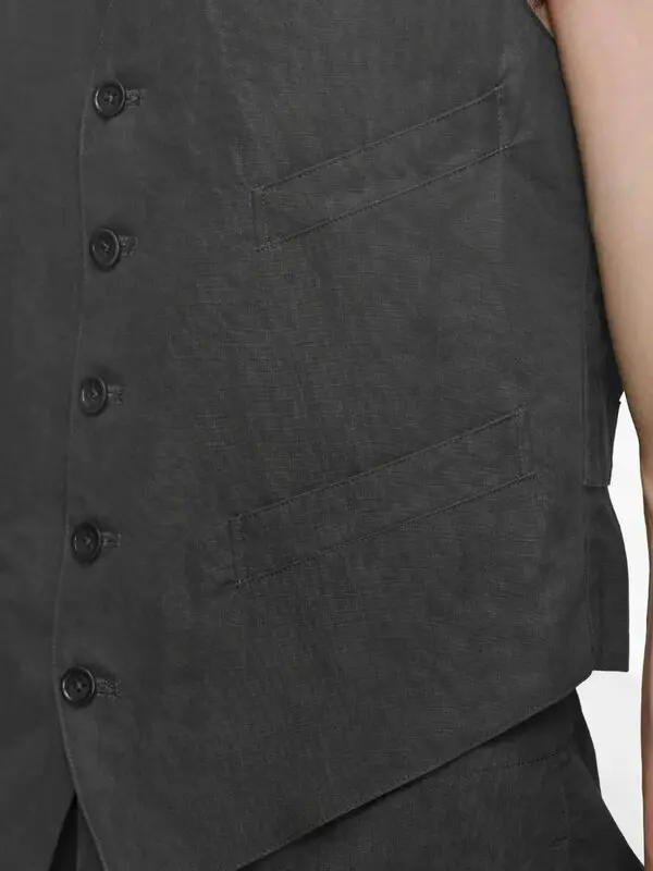 MAISON MARGIELA Button Pocket Vest - Grey