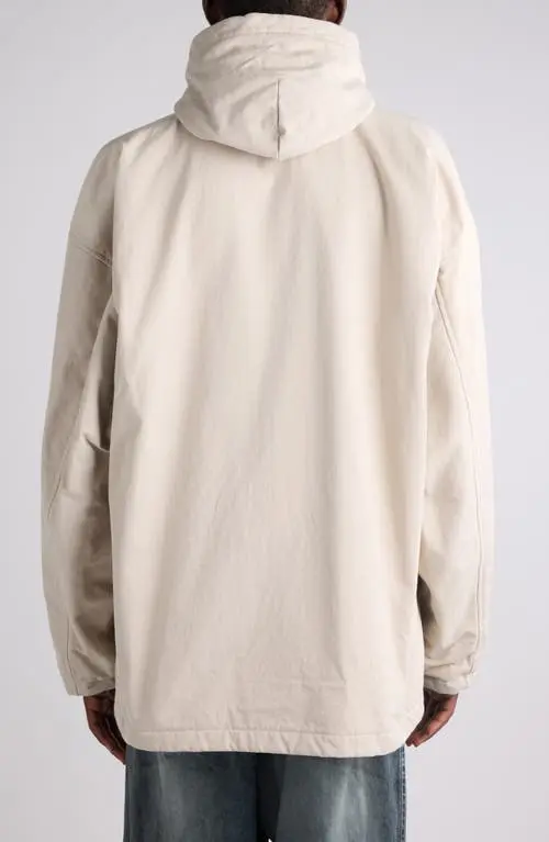 Balenciaga Cotton Blend Hooded Jacket