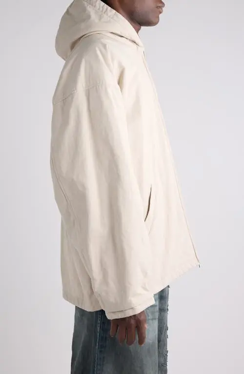 Balenciaga Cotton Blend Hooded Jacket