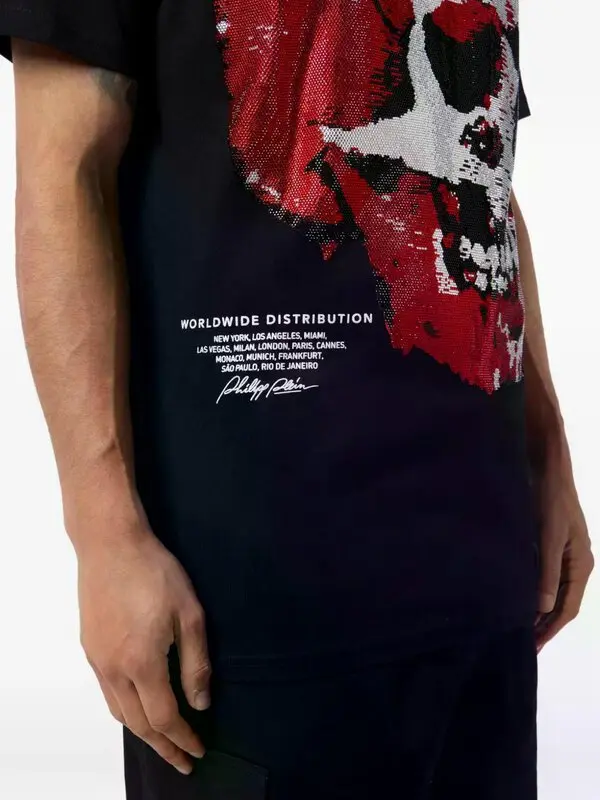 Philipp Plein Rhinestone-skull T-shirt
