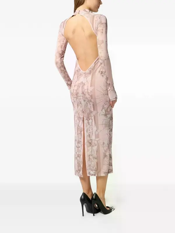 Philipp Plein Open-back Tulle Maxi Dress