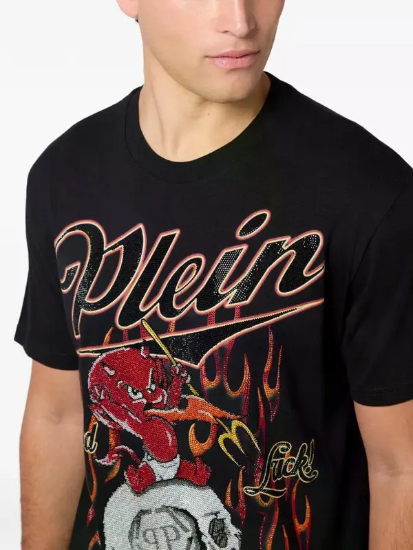 Philipp Plein Rhinestone-print T-shirt