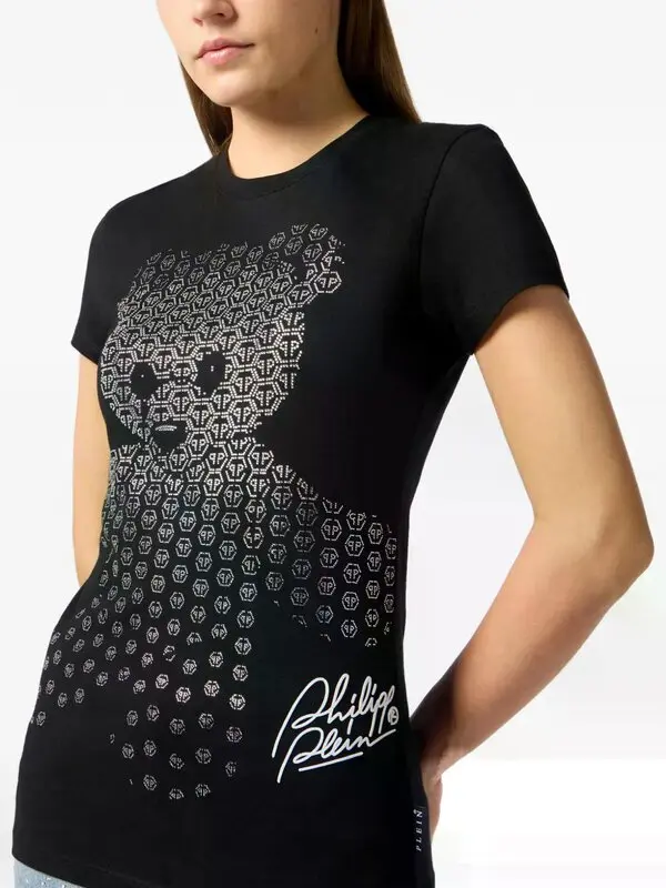 Philipp Plein Teddy Bear Logo-detail T-shirt