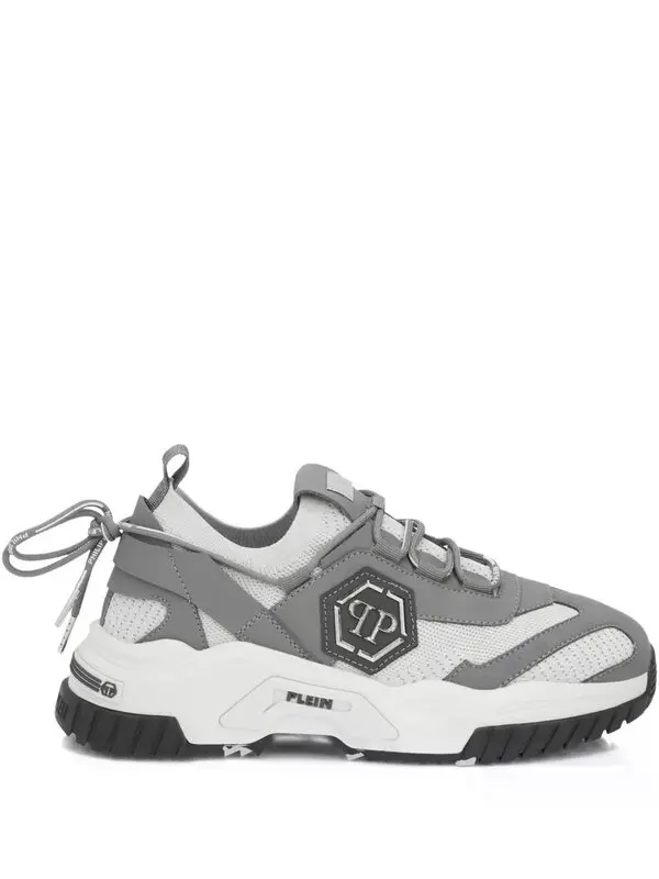 Philipp Plein Predator Logo-plaque Trainers - Grey