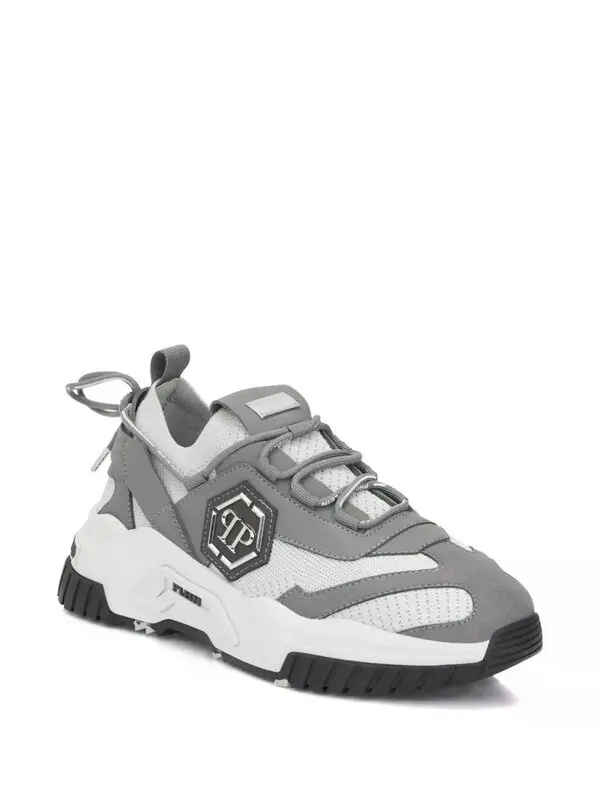 Philipp Plein Predator Logo-plaque Trainers - Grey