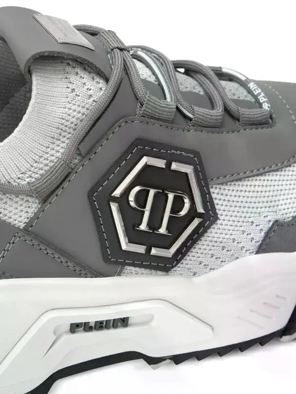 Philipp Plein Predator Logo-plaque Trainers - Grey